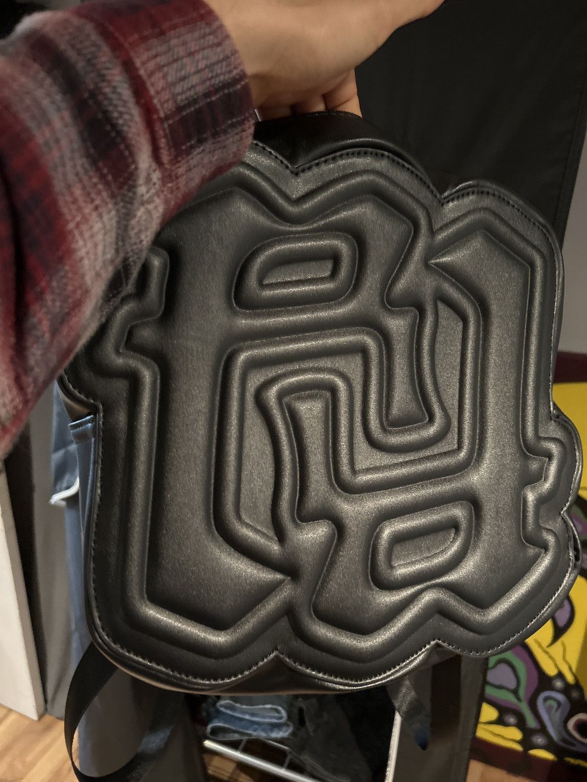 Designer × Streetwear Kankan Double R leather backpack | Grailed