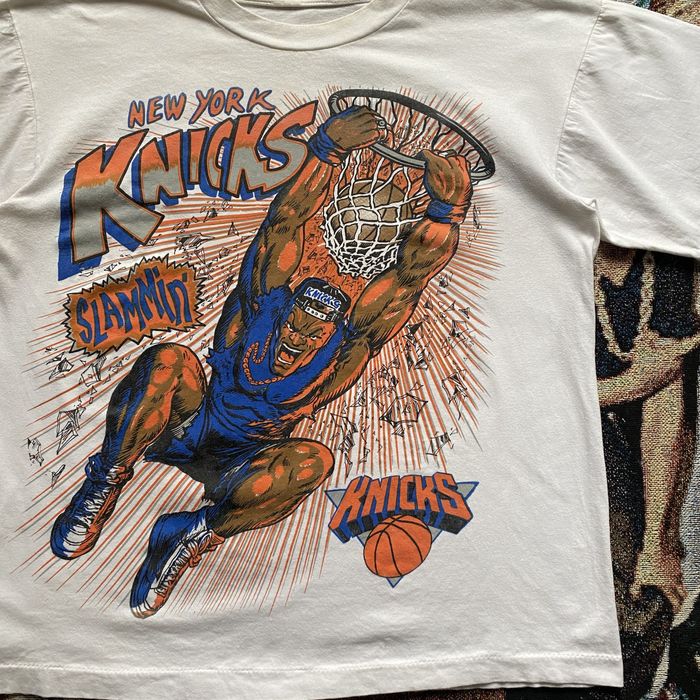 Vintage 90s New York Knicks Slammin' NBA Shirt | Grailed