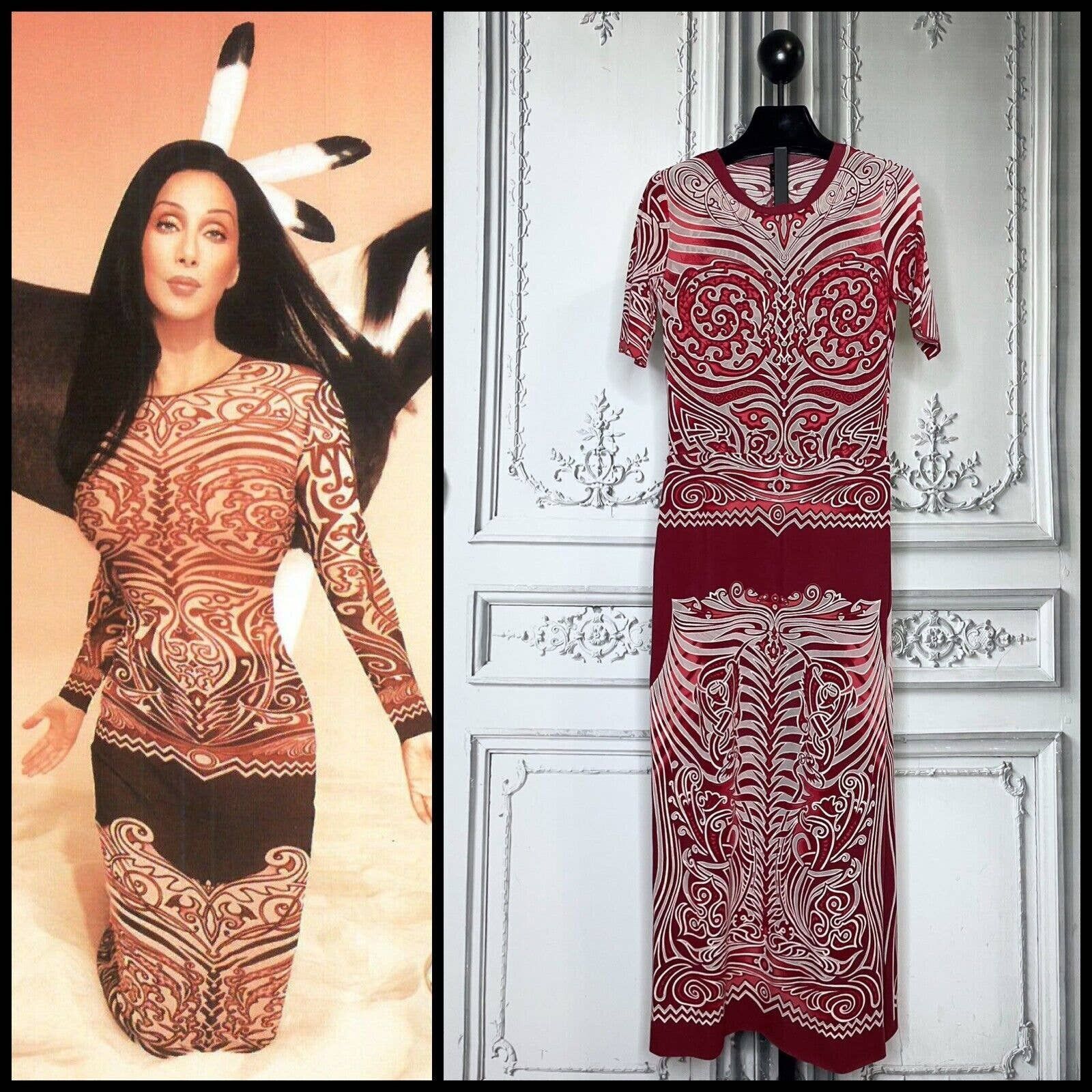 Jean Paul Gaultier Jean Paul Gaultier 2000's Red Body Morph Dress 1996 ...