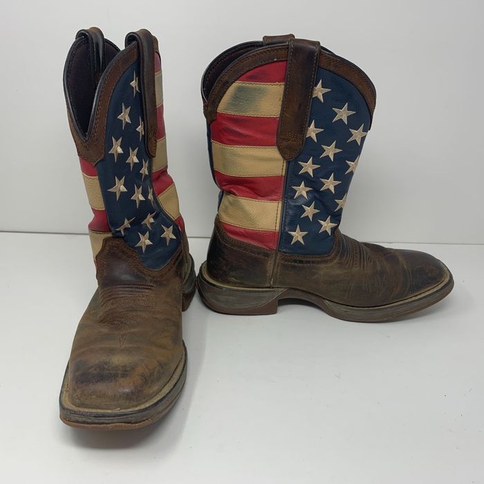 Durango Durango Rebel cowboy boots American flag brown leather weste ...