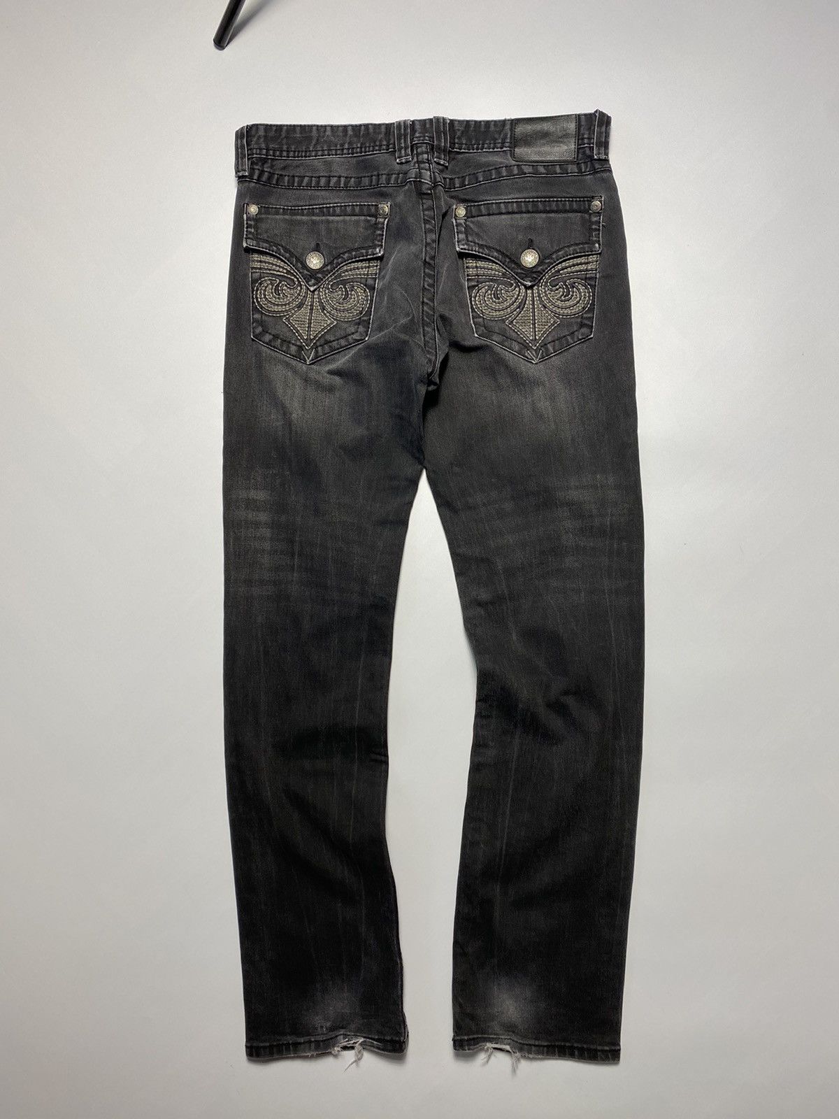 Affliction × Streetwear × Vintage Affliction cross embroidered logo ...