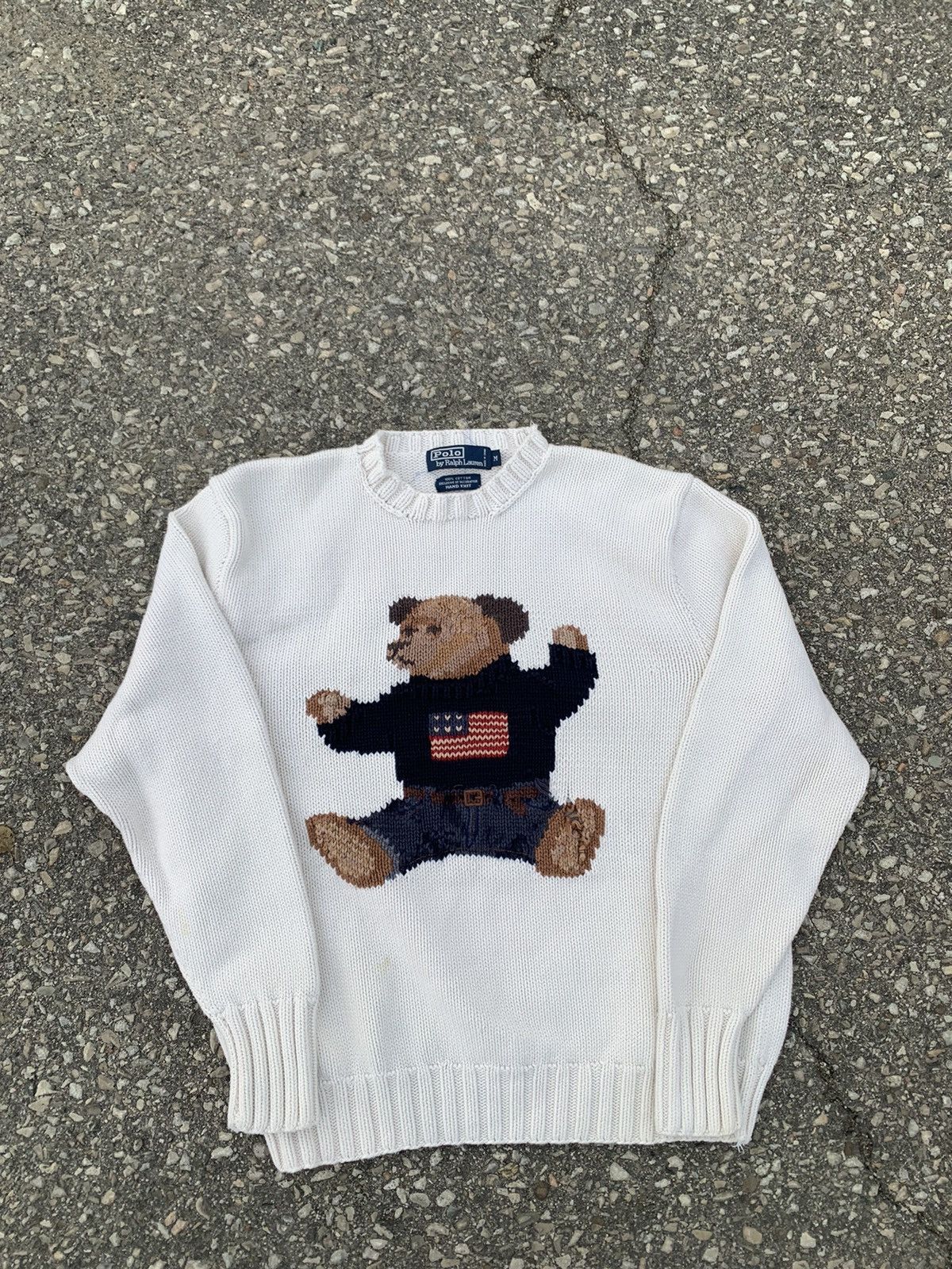 Polo Ralph Lauren Vintage 90’s Ralph Lauren Polo Teddy Bear Knit | Grailed