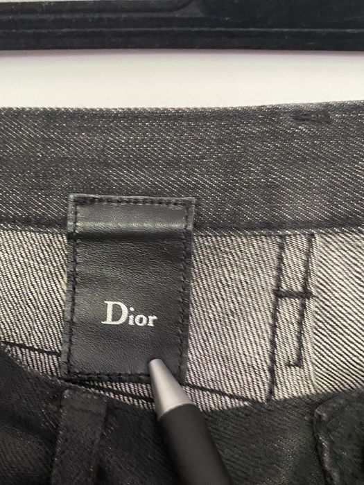 Dior Dior Strip denim SS04 Wax denim Hedi Slimane | Grailed