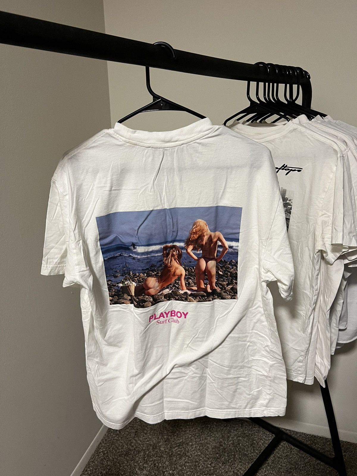 Pacsun Playboy Surf Club Beach Bikini Babes White Graphic Tee | Grailed