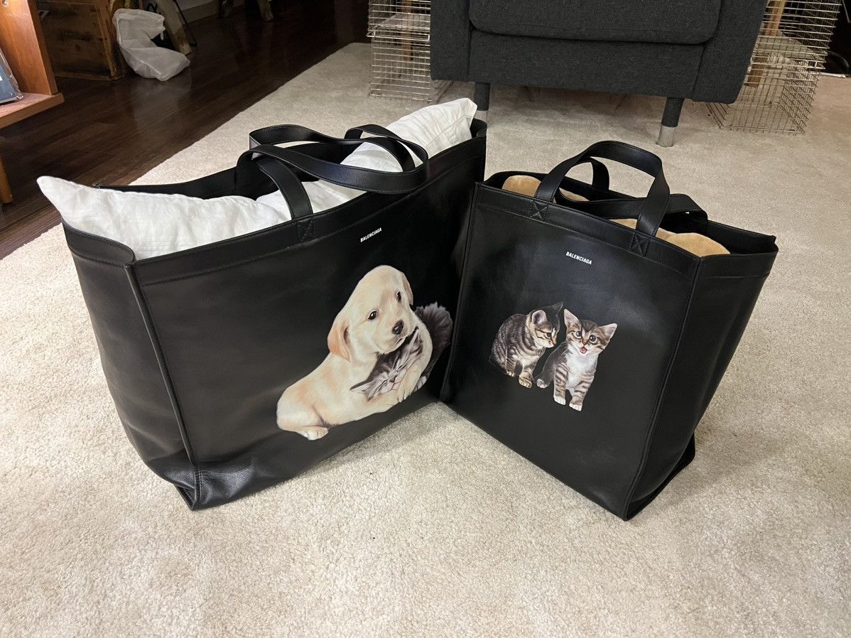 Balenciaga Balenciaga FW18 Puppies and Kittens Tote Bag Duo | Grailed
