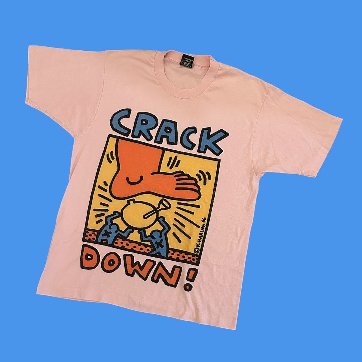 Keith Haring × Screen Stars × Vintage Rare Vintage 1986 Keith Haring ...