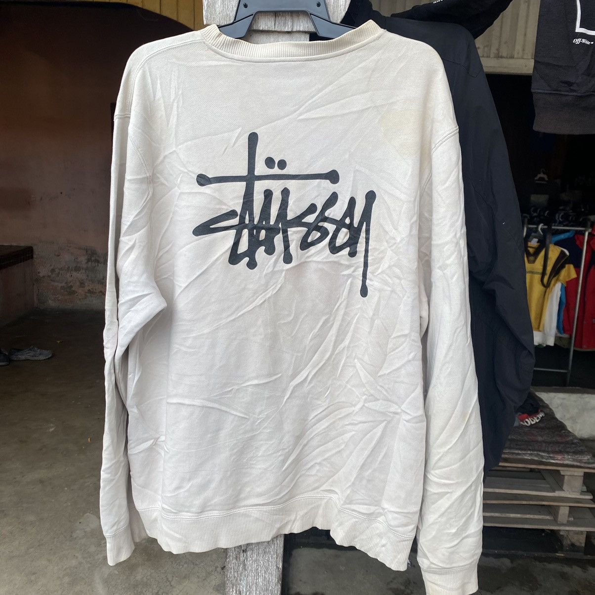 Stussy × Vintage Stussy swetshirt travis scott | Grailed