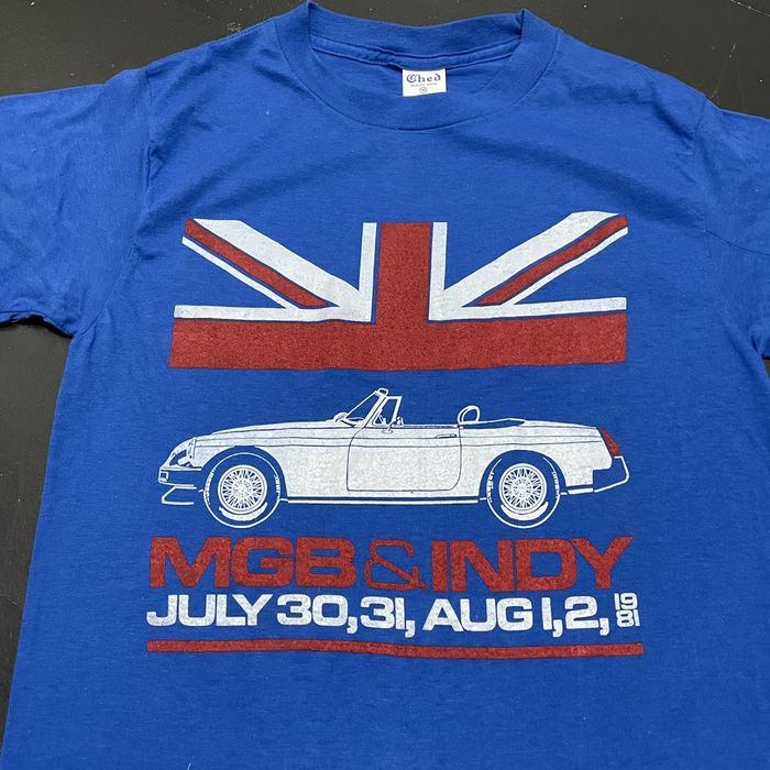 Vintage 1981 MGB Indy British car racing Union Jack | Grailed
