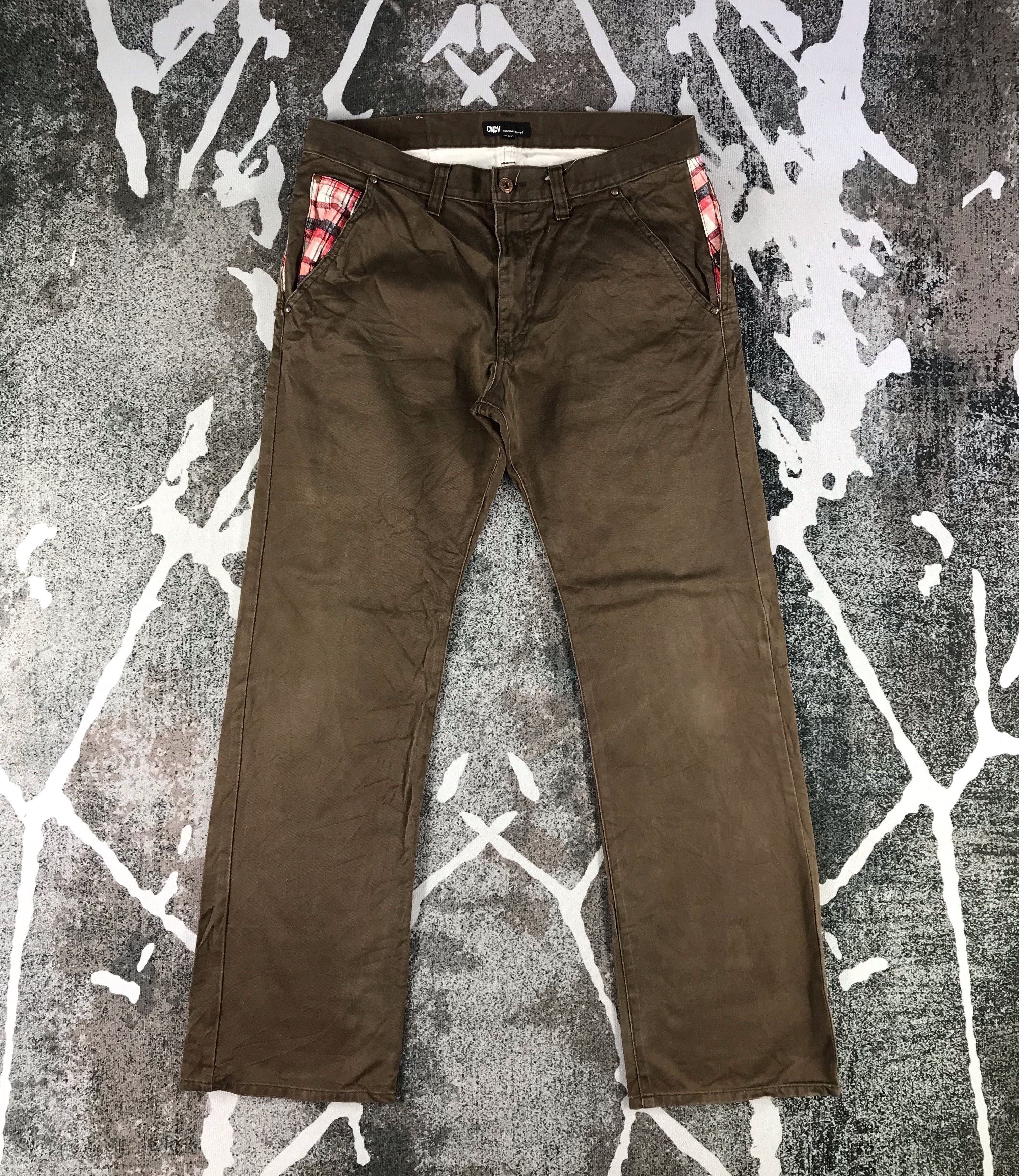 Japanese Brand Concave Attempt Brown Pants | Grailed