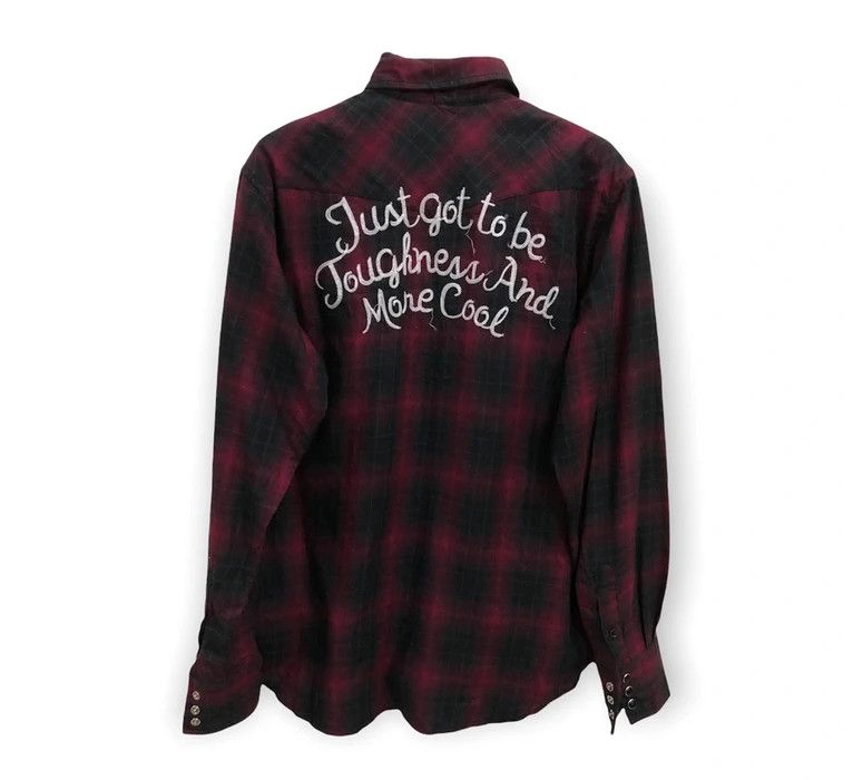 Flannel × Japanese Brand × Streetwear Japanese Brand Crazy Devil Plaid ...