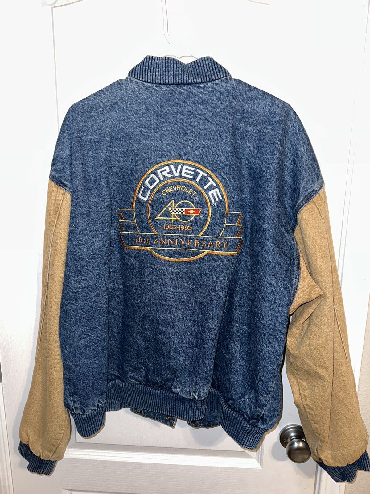 Vintage Vintage Corvette Denim Jacket by International Denim | Grailed