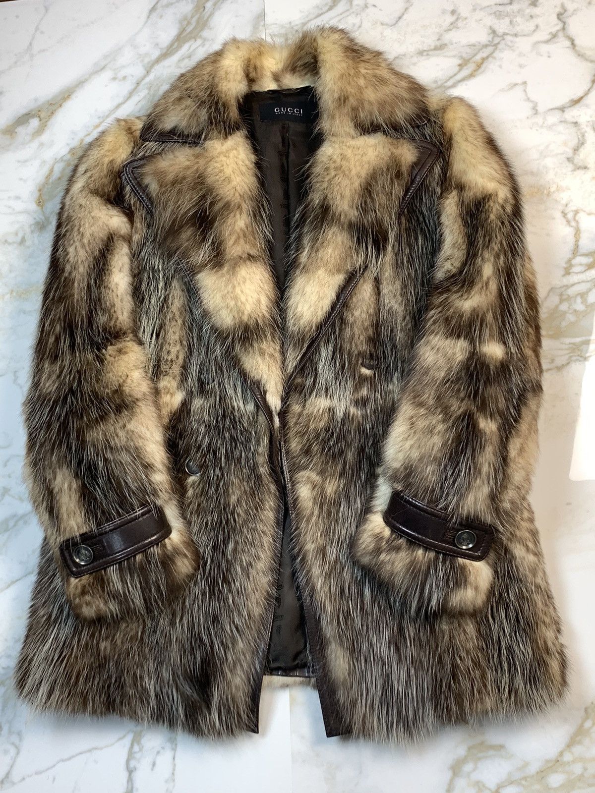 Gucci × Tom Ford Extremely rare Gucci by Tom Ford possum fur coat | Grailed