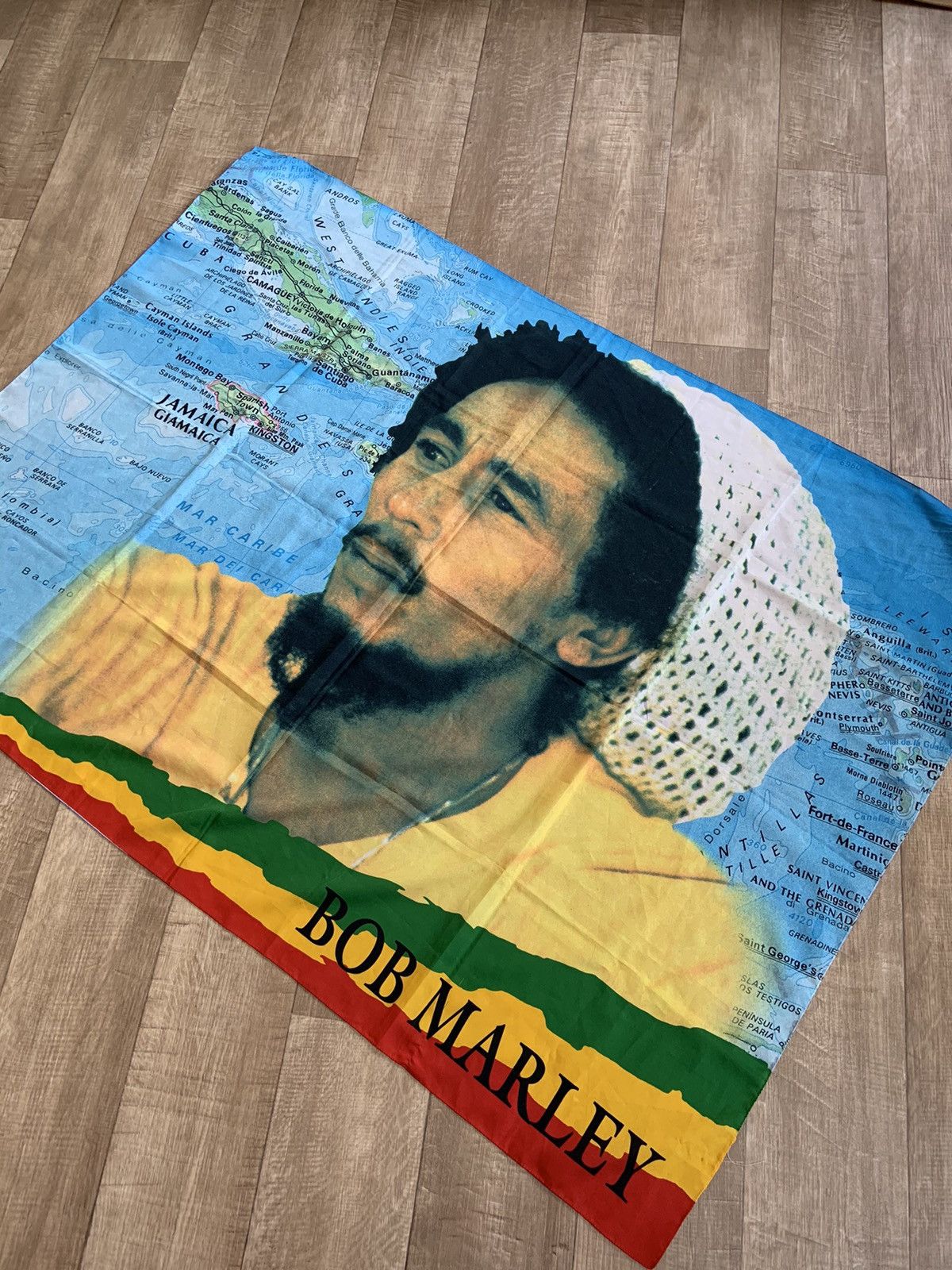 Bob Marley × Vintage vintage bob marley single stitch flag | Grailed