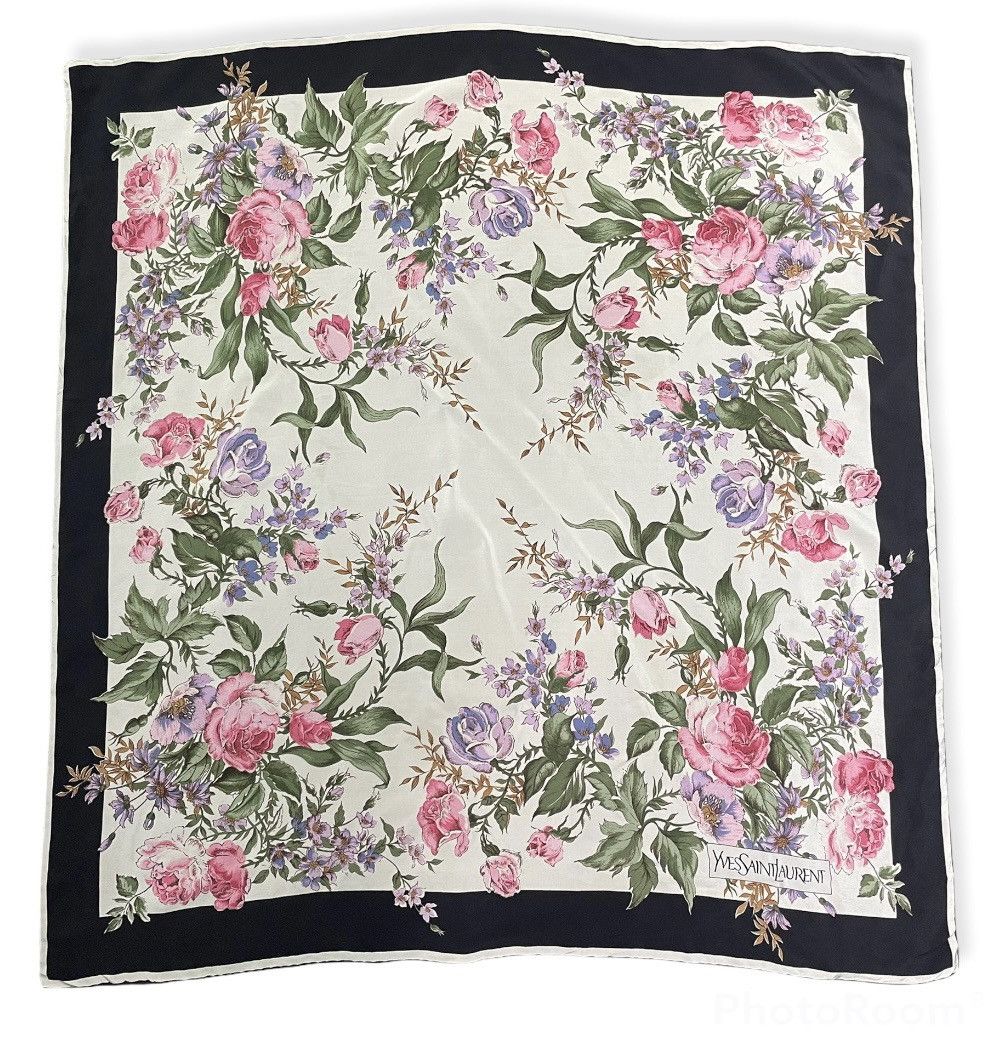 Vintage Yves Saint Laurent Silk Scarf | Grailed