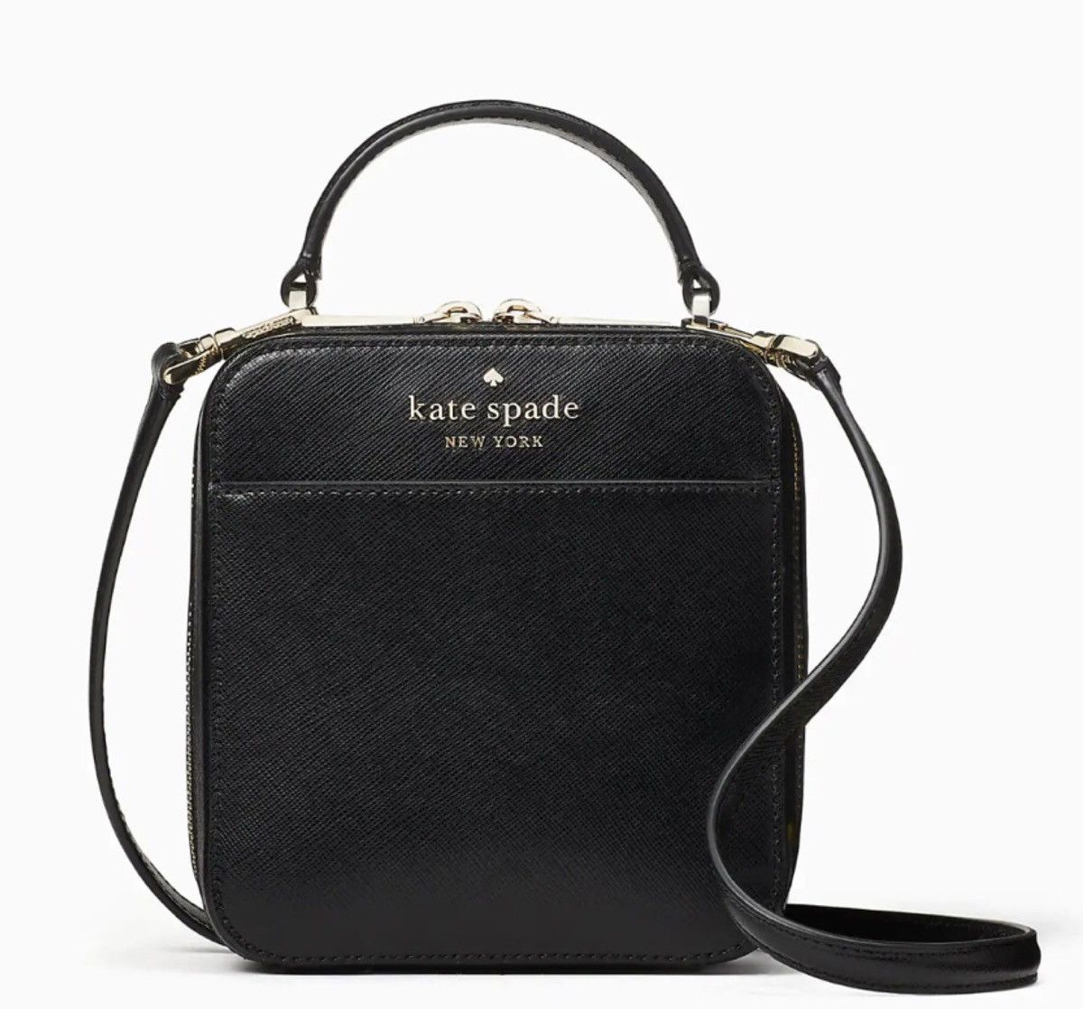 Kate Spade Kate Spade Vanity box black leather bag | Grailed