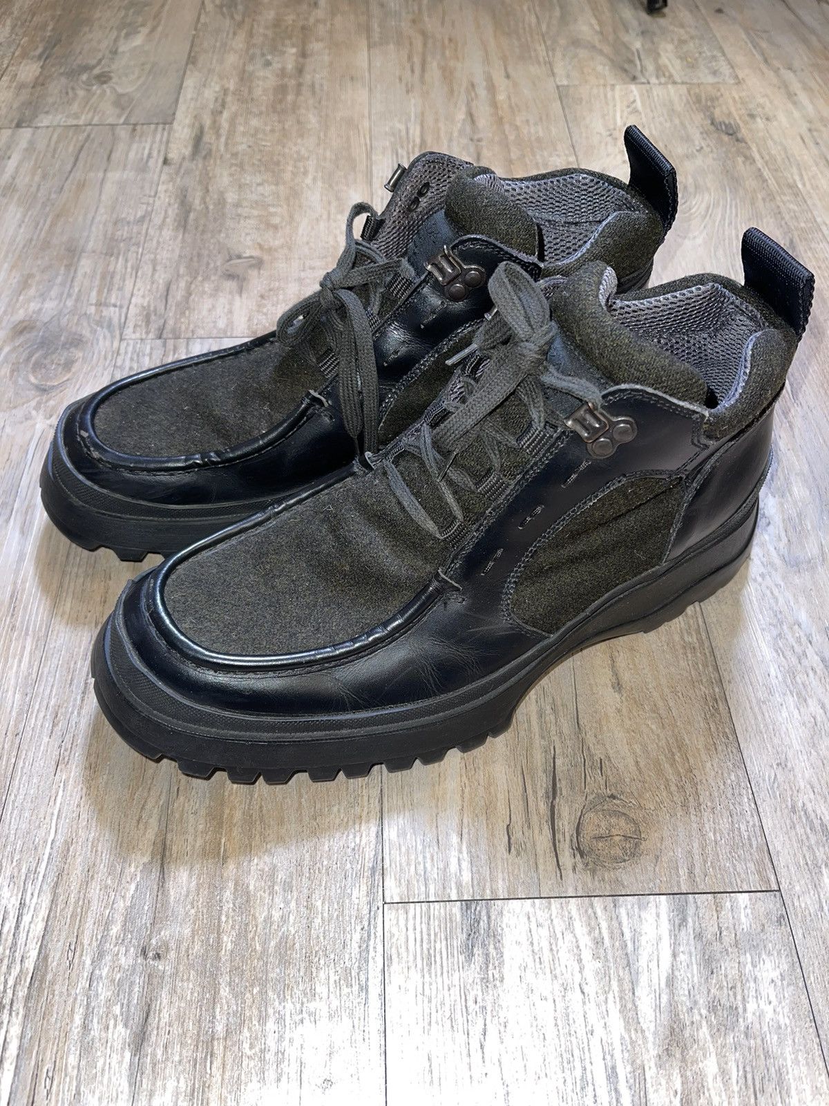Prada Prada Vibram Sole Green Wool Boots Essential | Grailed
