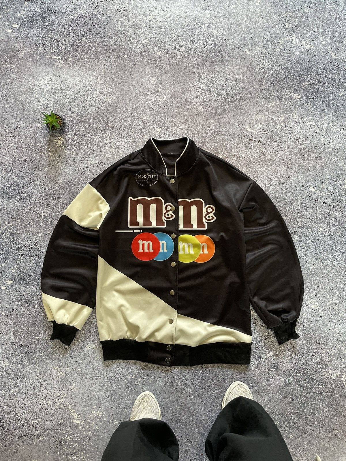 Vintage Vintage Racing Jacket M&M Promo Baggy Oversized Style | Grailed