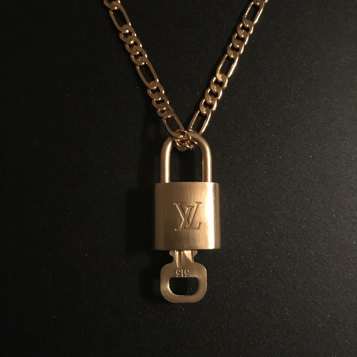Louis Vuitton Louis Vuitton Lock, Key, & Gold Necklace | Grailed