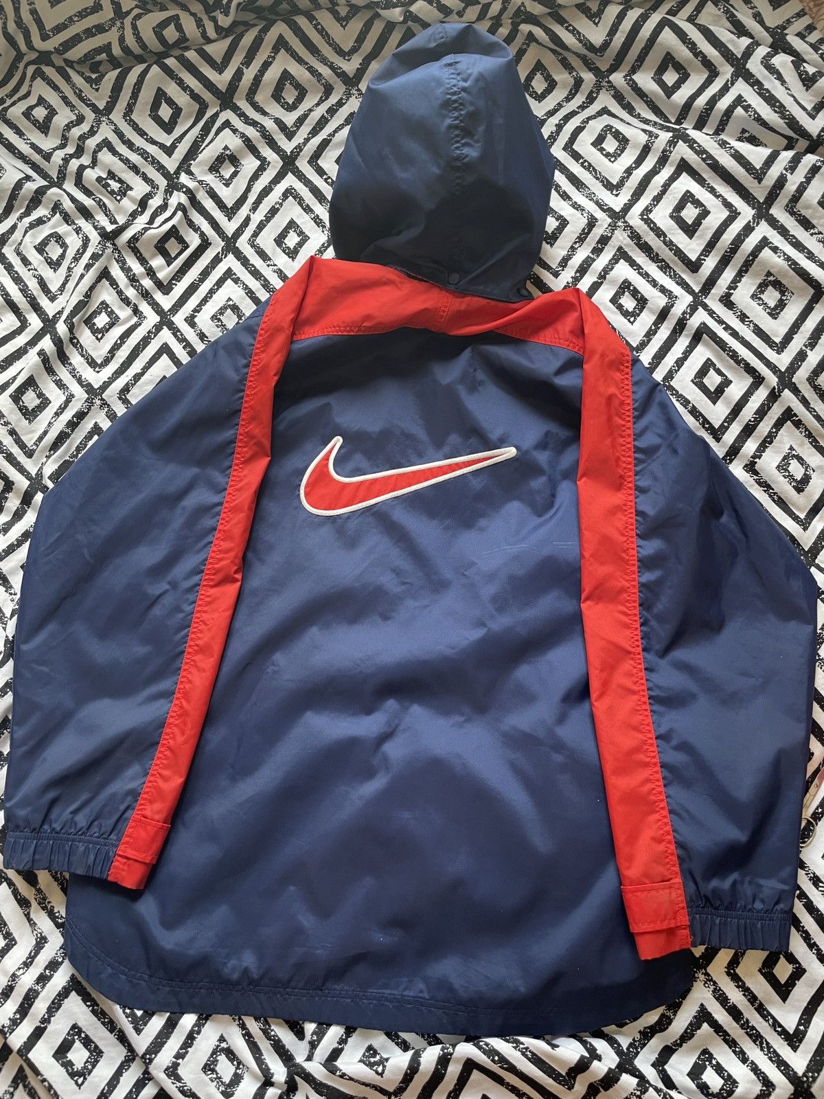 Nike × Streetwear × Vintage Nike Vintage light nylon jacket big swoosh ...