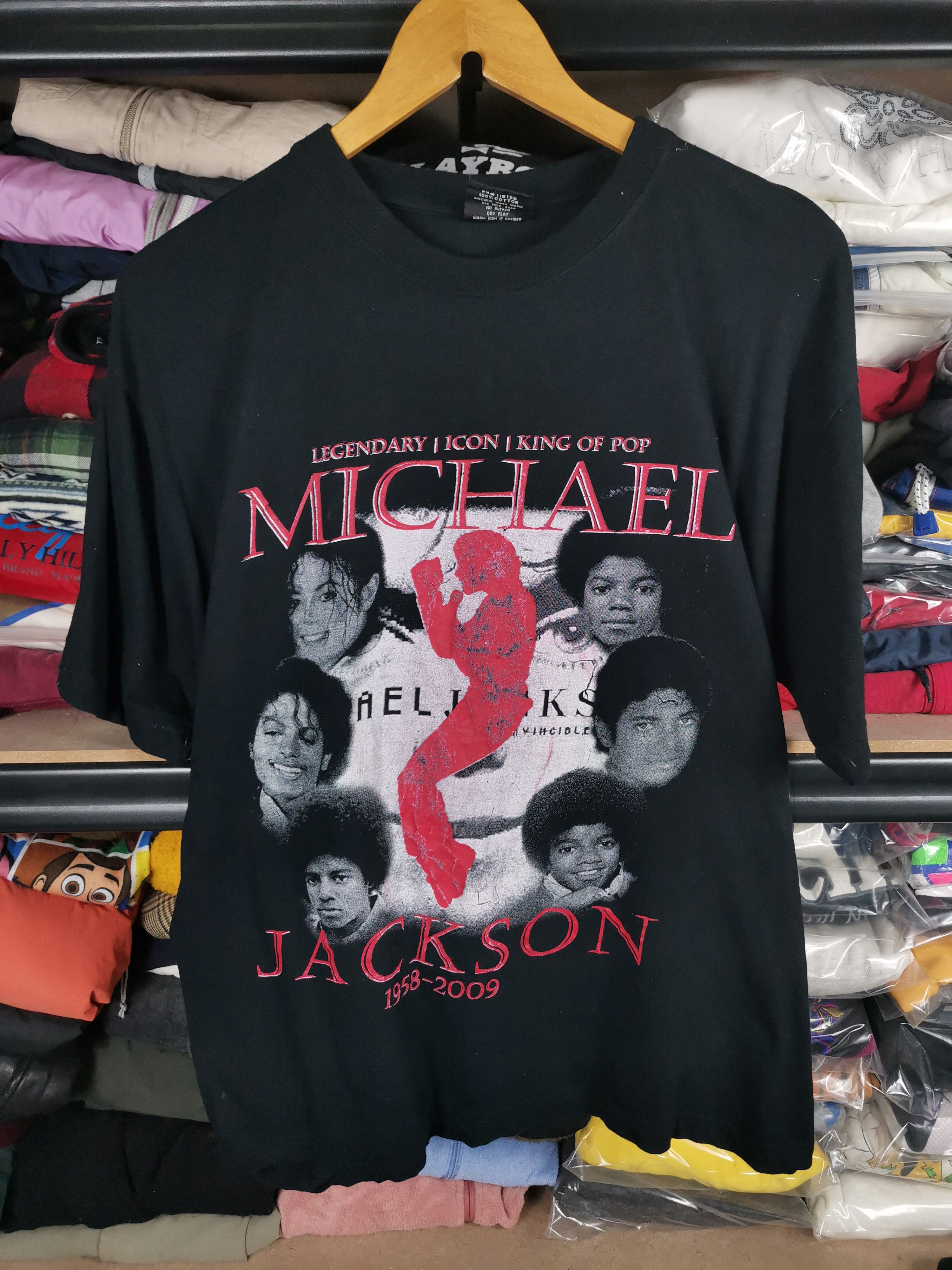 Michael Jackson × Rock Tees × Vintage Vintage 90s Michael Jackson King ...