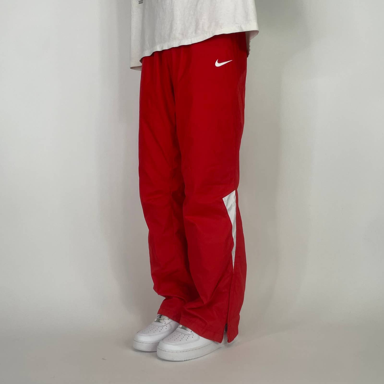 Nike Super Sick Vintage 90's Nike Red Streetwear Sweatpants | Grailed