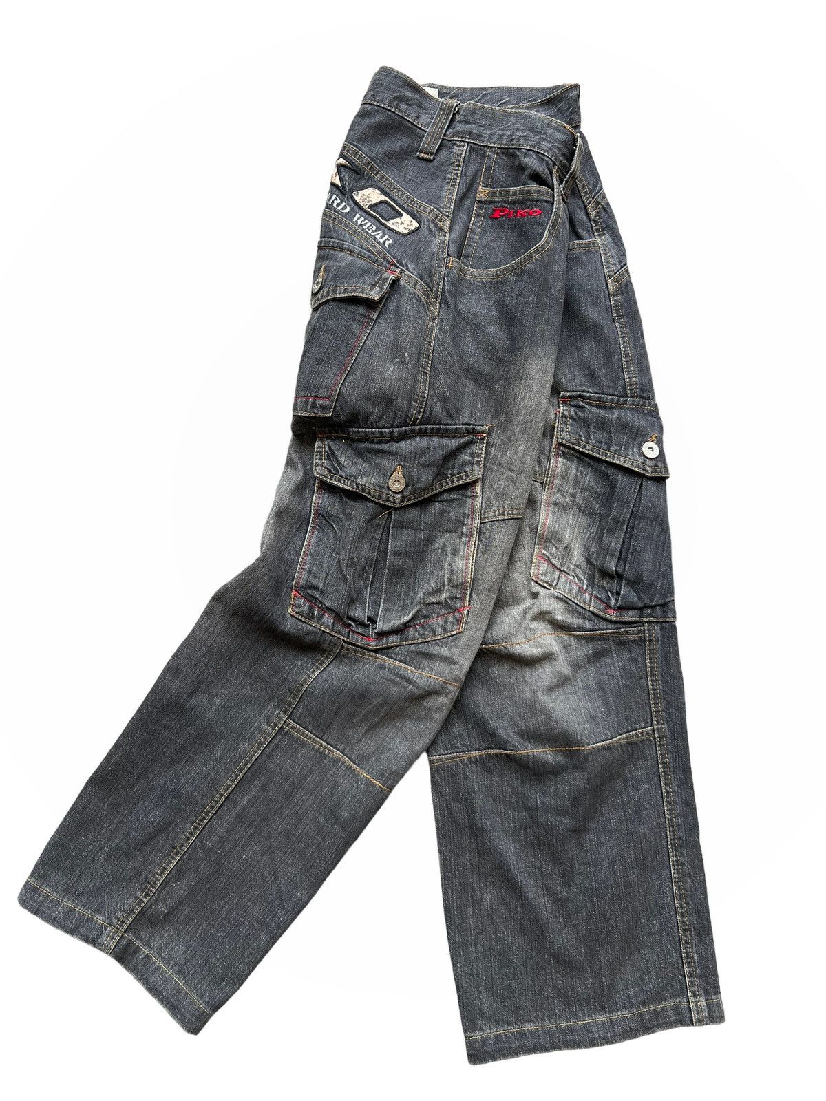 Streetwear × Surf Style × Vintage Vintage Piko Jeans Piko Baggy Jeans Piko Multipocket Jeans ...