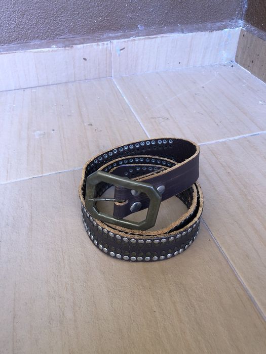 Leather Vintage Leather Metal Spark Rock Fashion Buckle Belts | Grailed