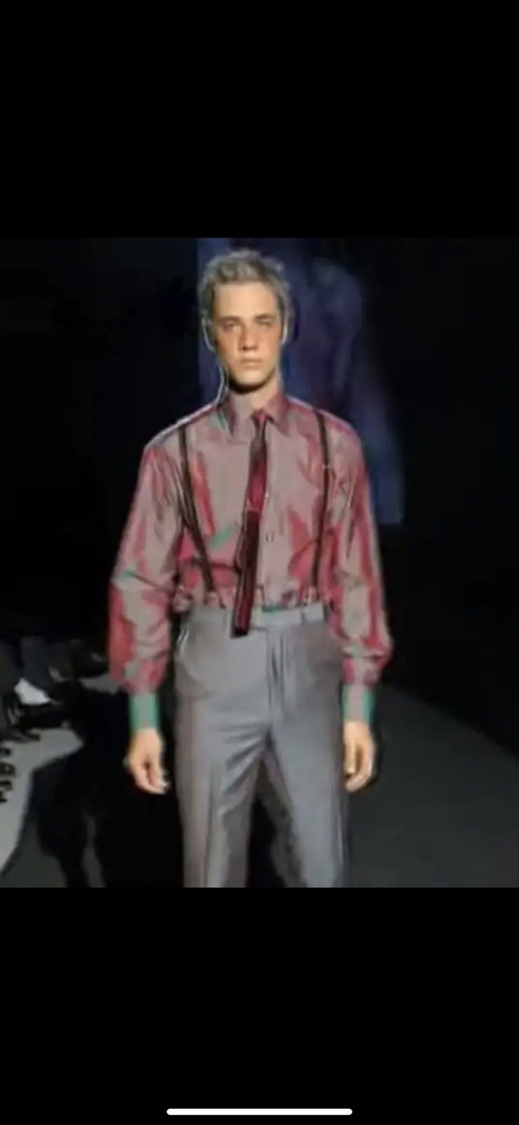 Gucci S/S 1998 Runway Iridescent Silk Shirt (SS98, Metallic/Shiny | Grailed