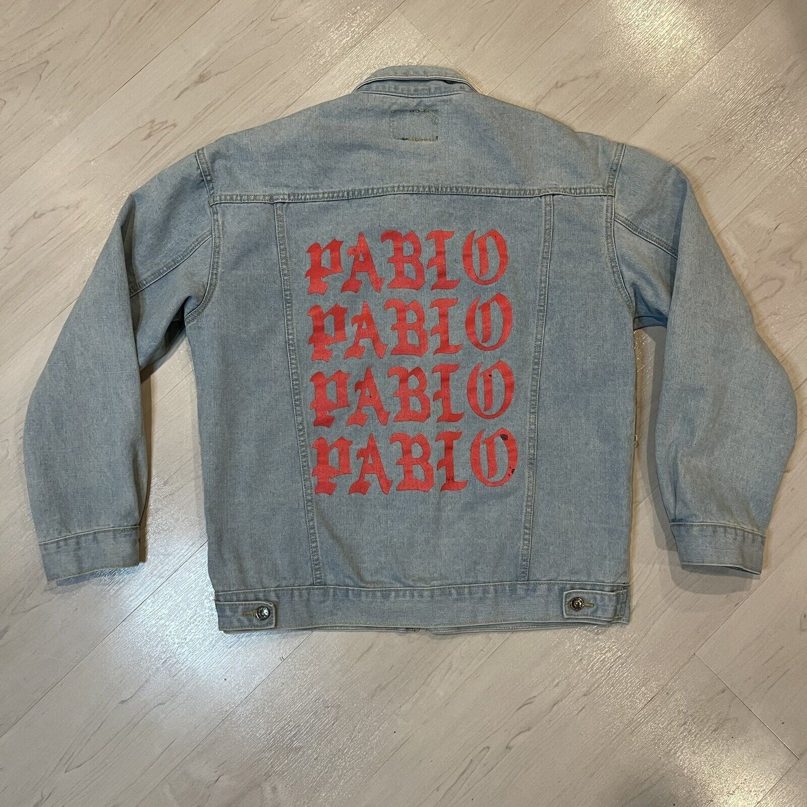 Vintage Kanye West Yeezy Ye I feel like Pablo Denim Tour Jean Jacket ...