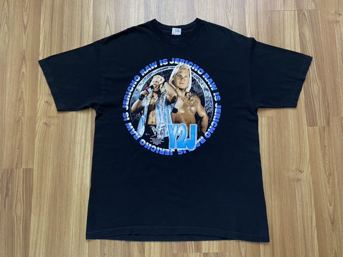 Vintage Vintage WWF Chris Jericho Y2J 2000 T Shirt Tee Razor Ramon ...