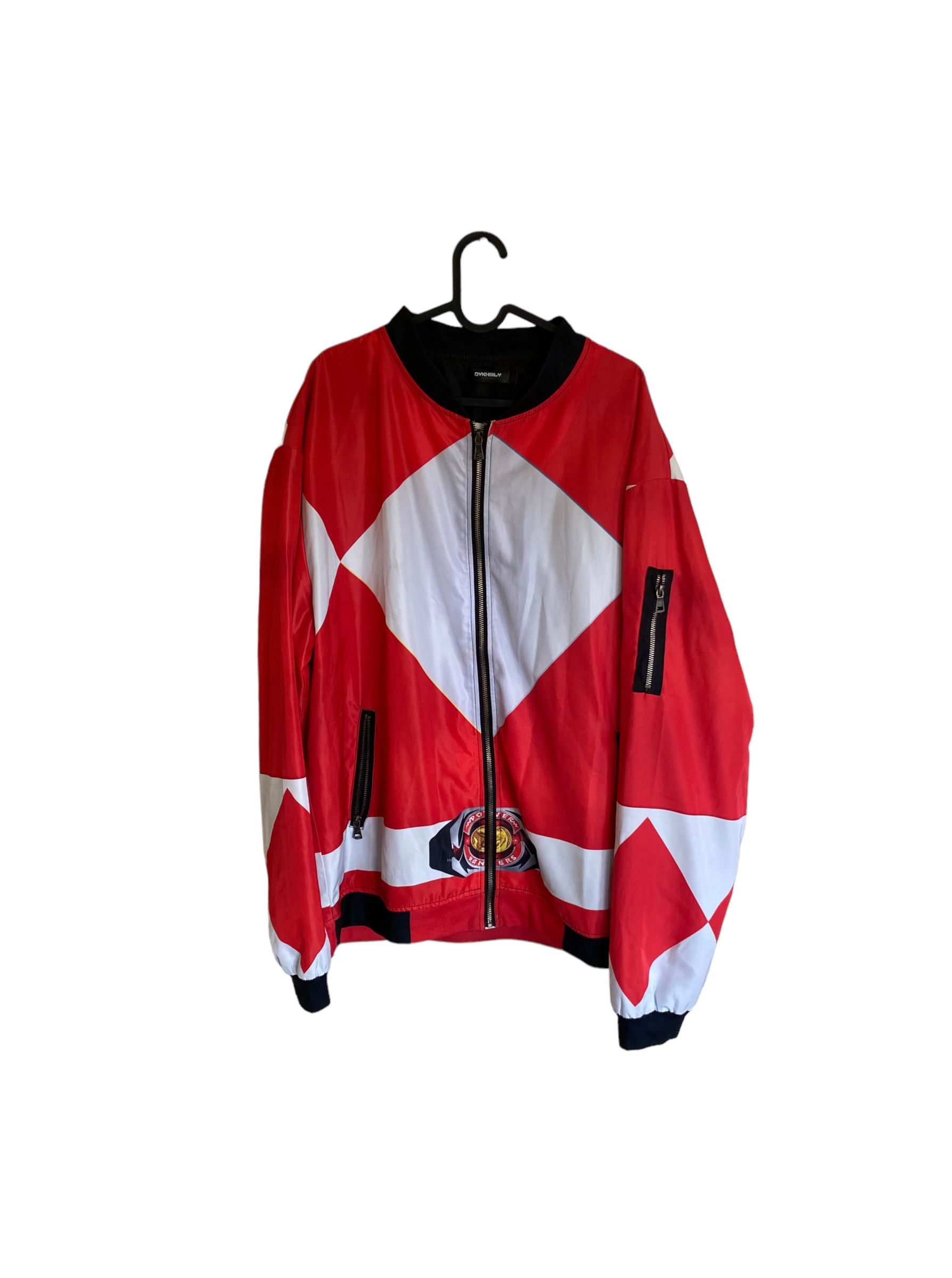 Movie × Streetwear × Vintage Mighty Morphin Power Rangers red bomber ...