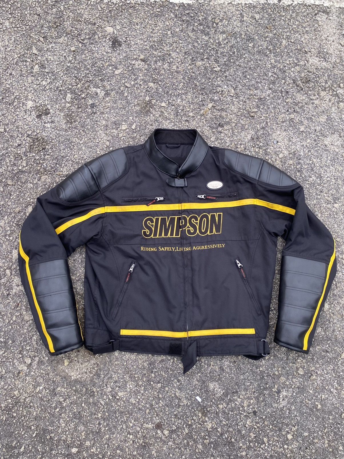 Leather Jacket × Vintage SIMPSON LEATHER JACKET | Grailed