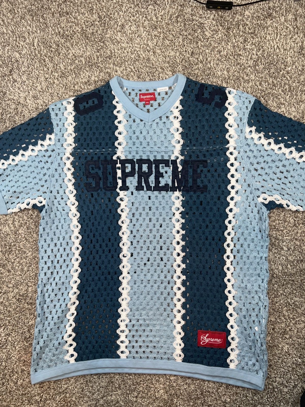 Supreme Supreme Knit Football Jersey | Grailed