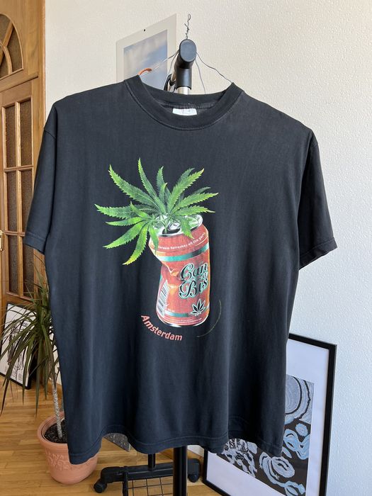 Vintage Vintage weed marijuana Promo Tee Shirt Amsterdam | Grailed
