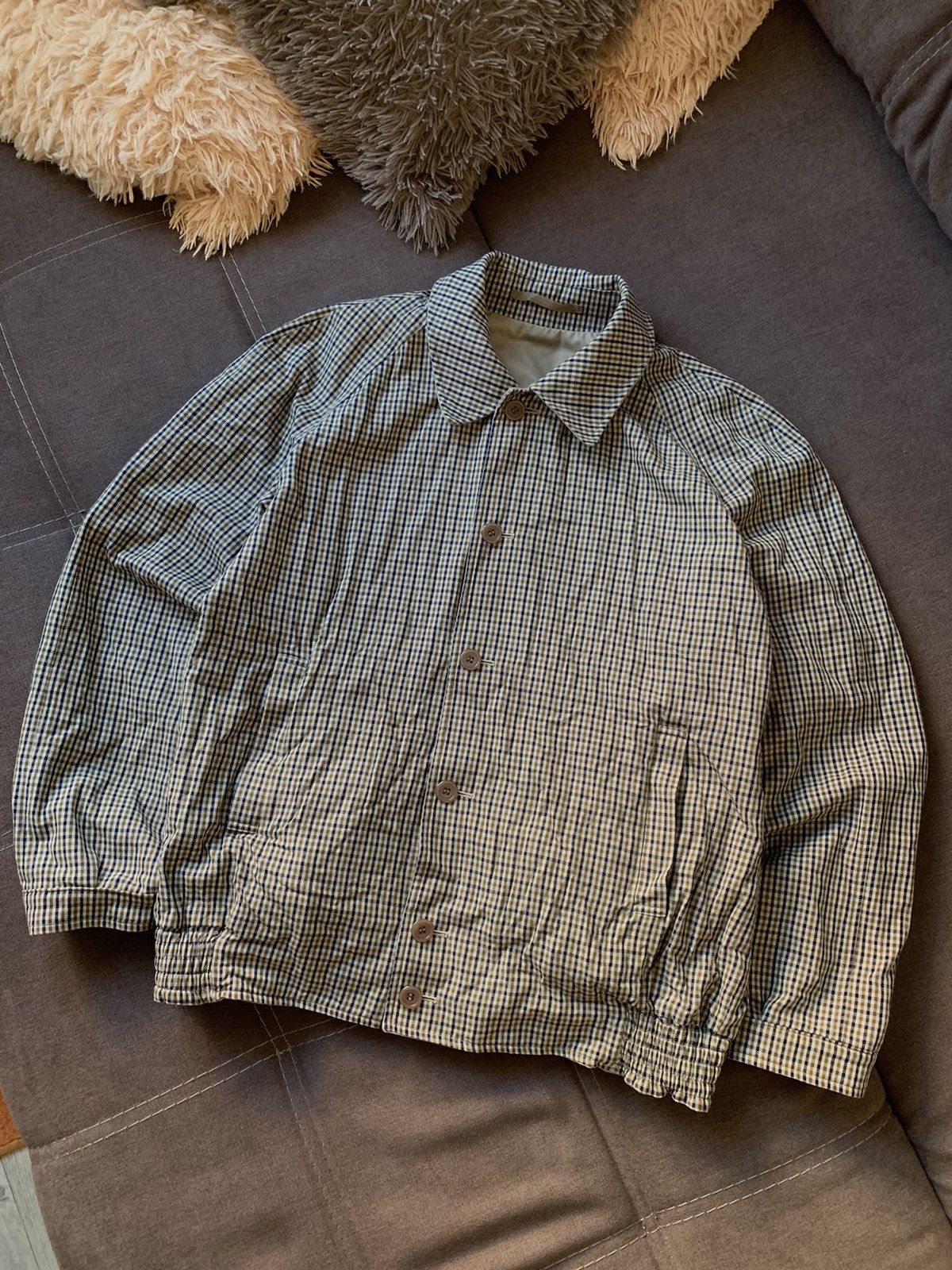 Vintage Vintage Aquascutum Monogram Harrington Reversible Jacket | Grailed
