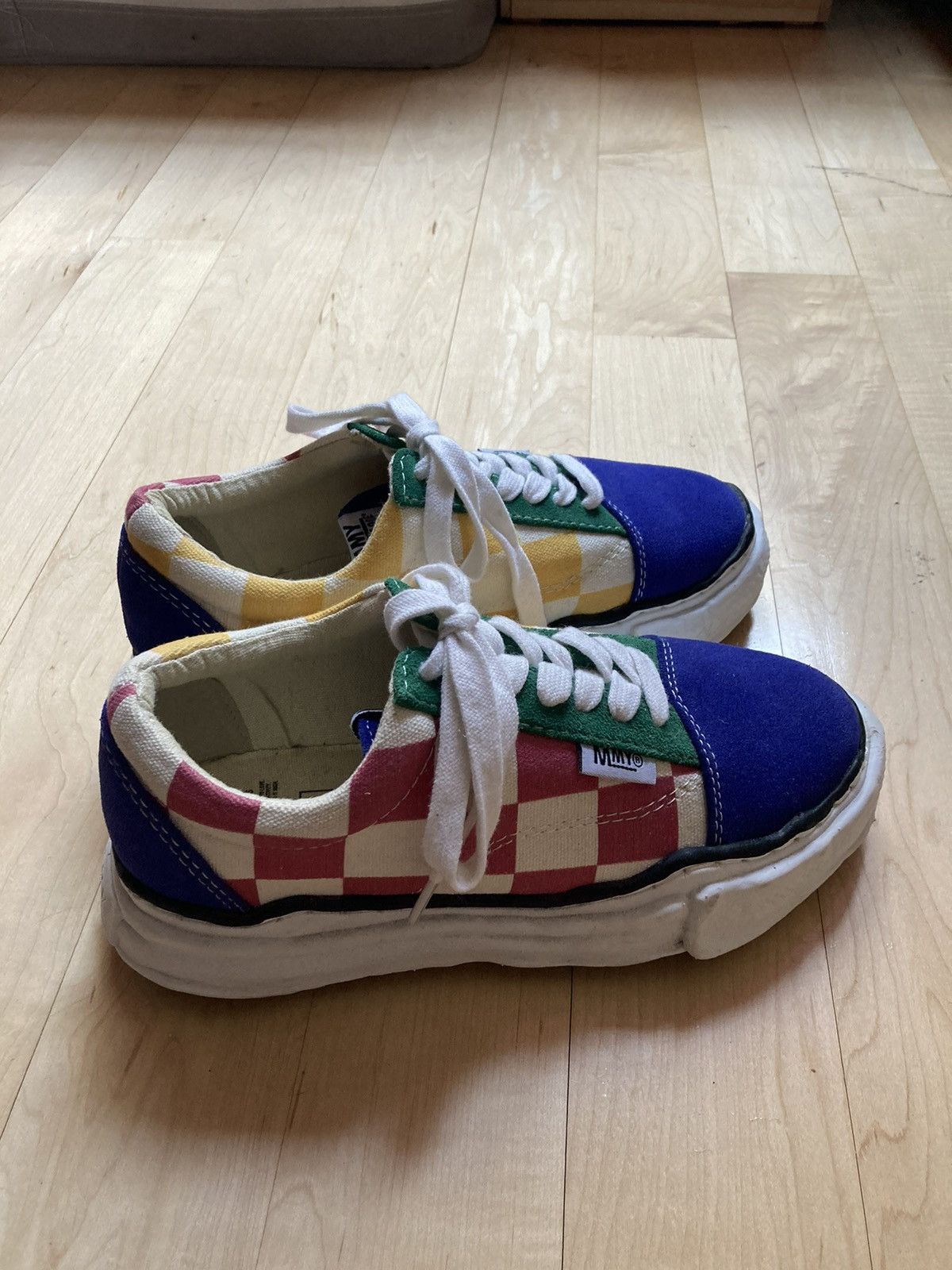 Miharayasuhiro Maison Miharayasuhiro Original Sole Big Gingham Low-cut ...