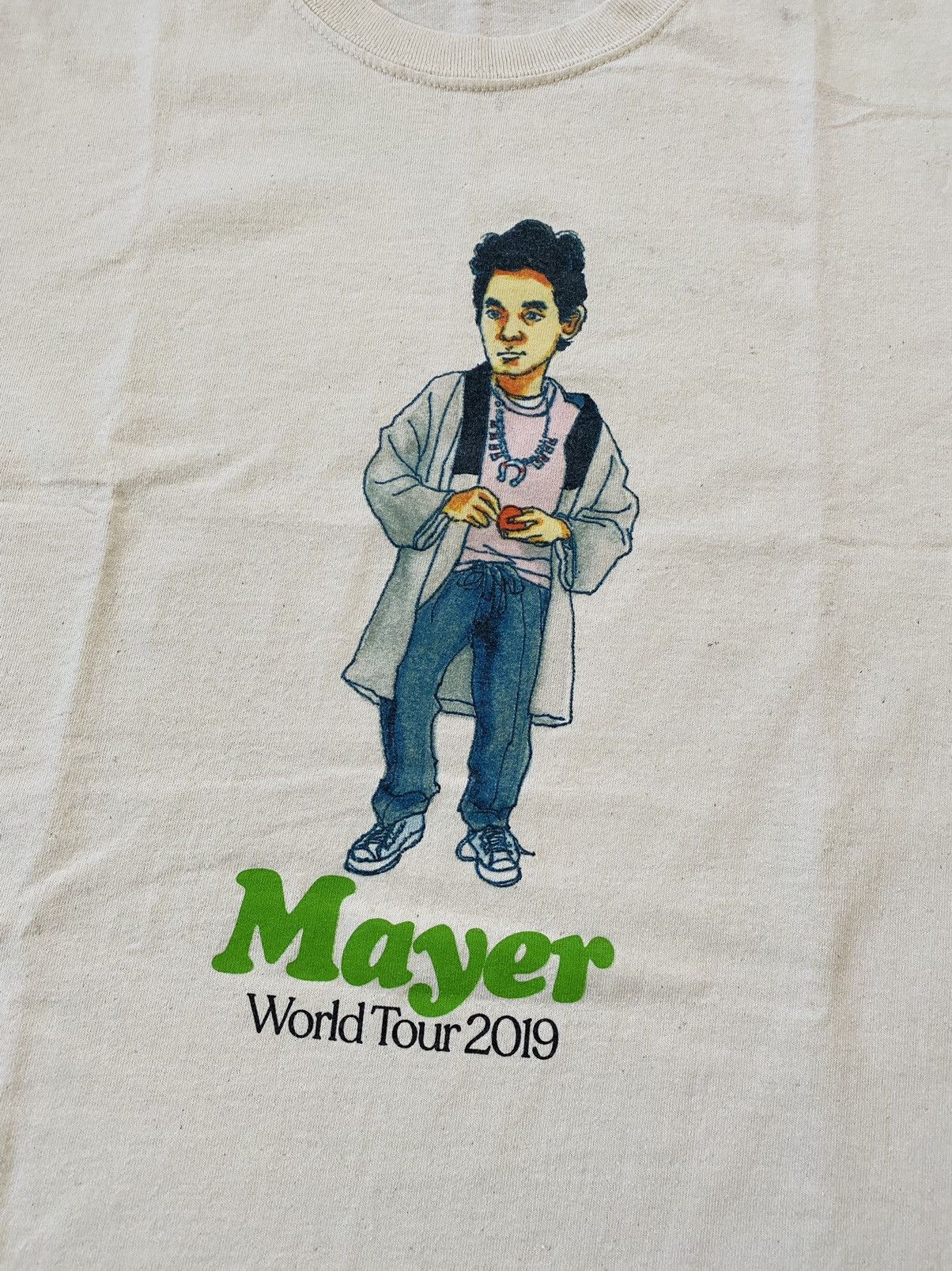 John Mayer John Mayer World Tour 2019 T Shirt Size Large Merch Concert ...