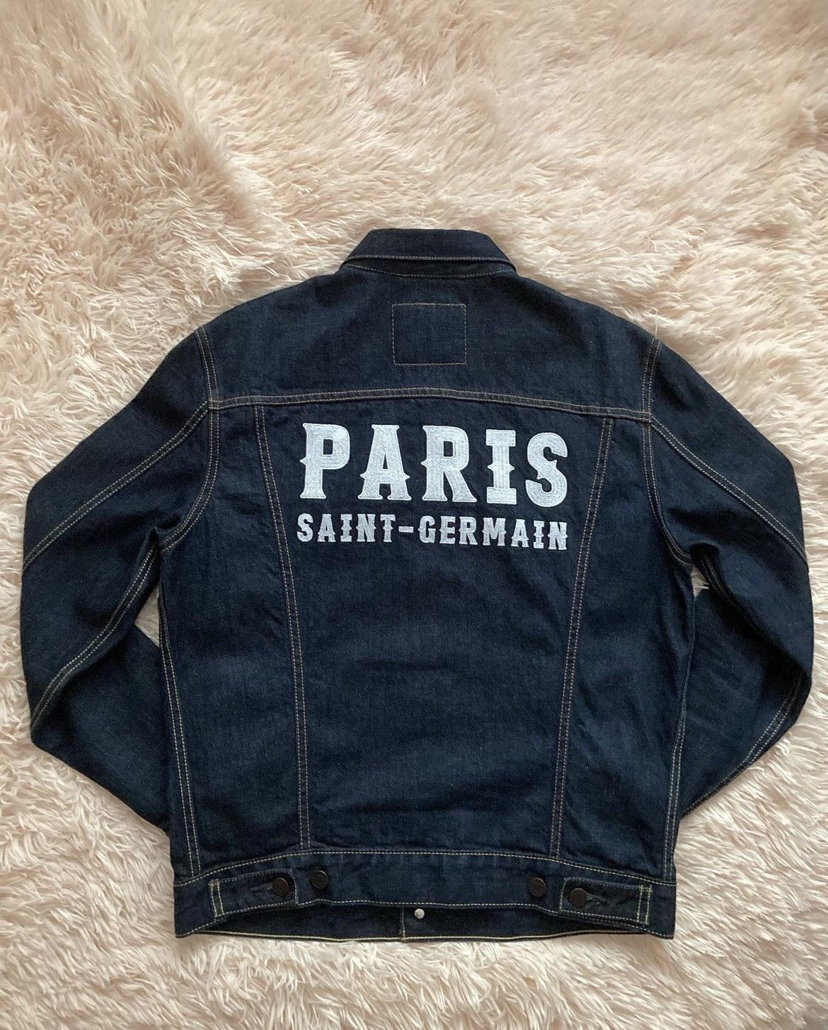 Jordan Brand × Levi's RARE! PSG x Levi’s Jeans Denim Jacket Paris Saint ...