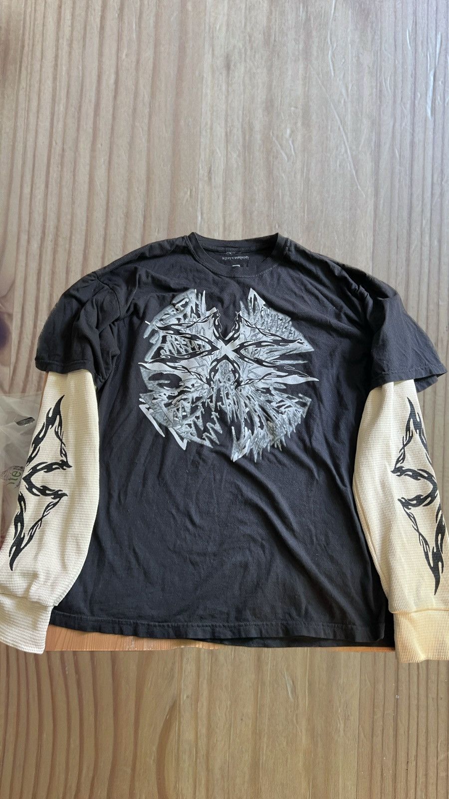 Ken Carson Ken Carson Europe tour long sleeve thermal tshirt | Grailed