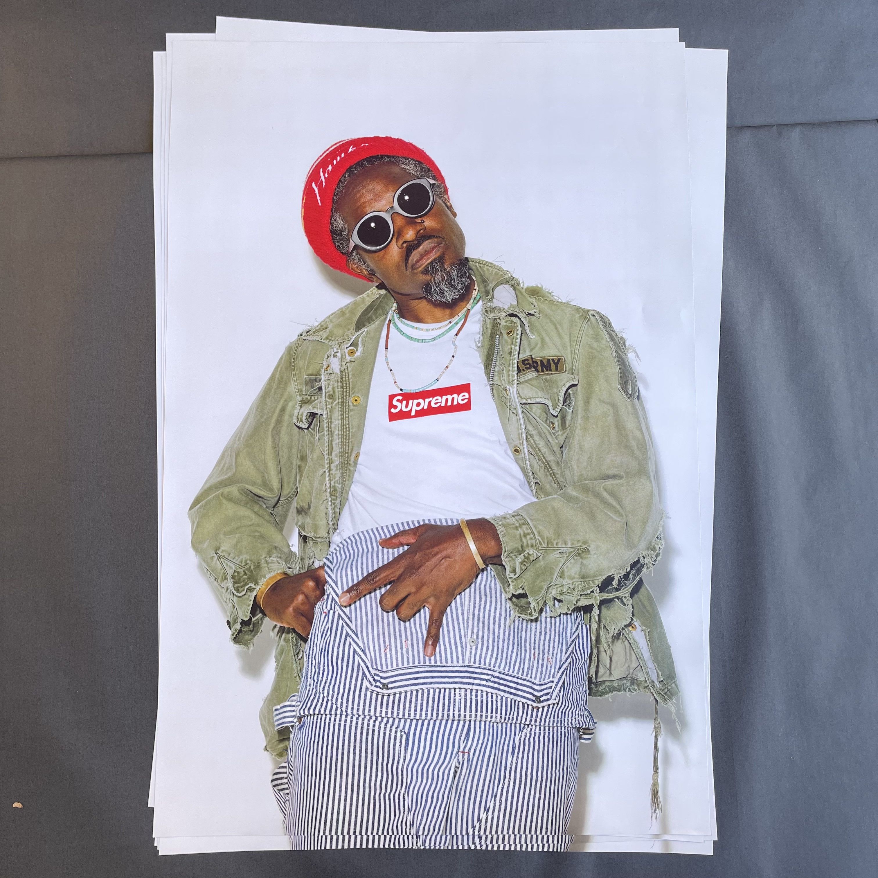 Supreme 2022 SUPREME ANDRE 3000 POSTER 24 x 36 *UNRELEASED* | Grailed