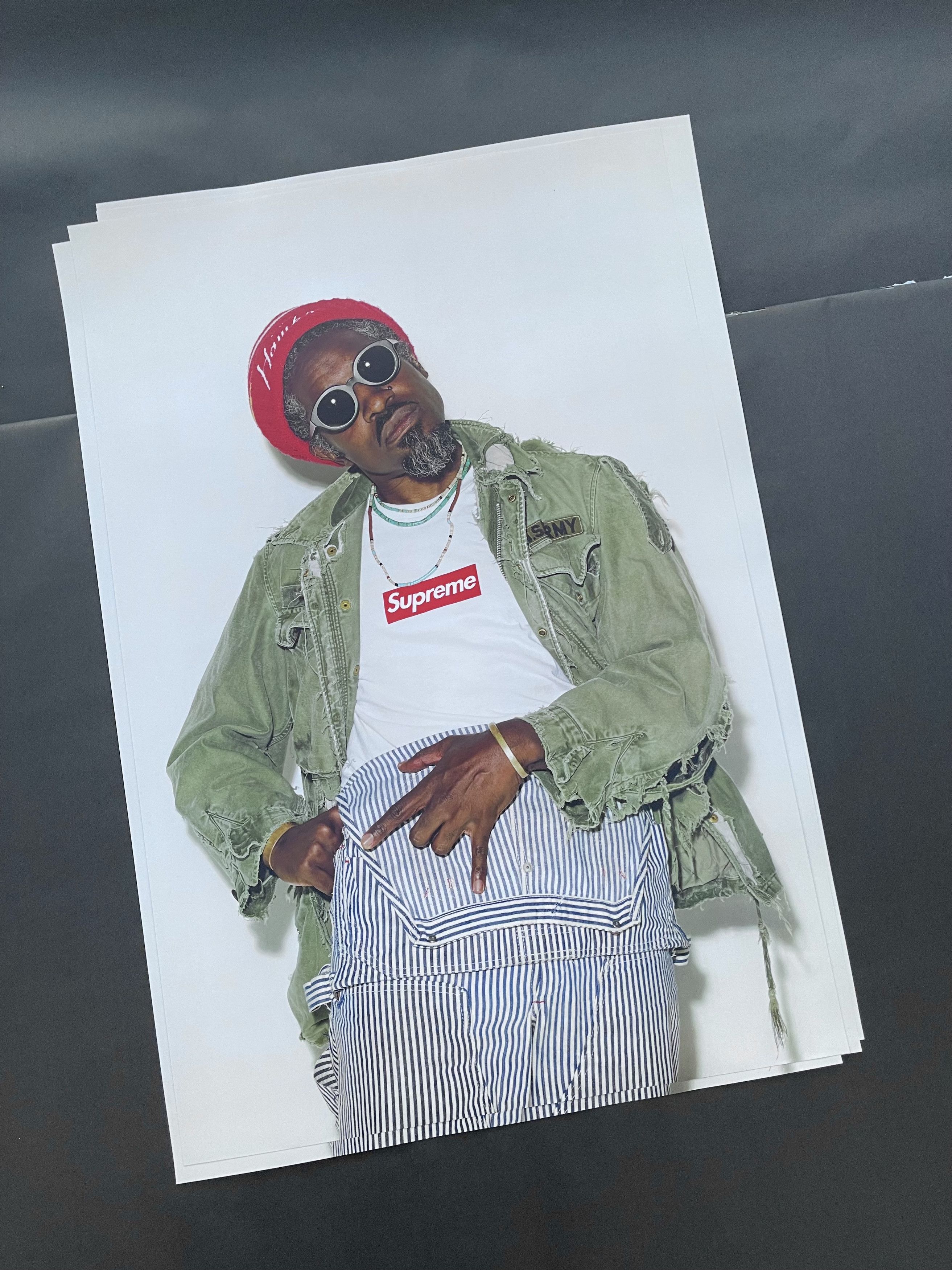Supreme 2022 SUPREME ANDRE 3000 POSTER 24 x 36 *UNRELEASED* | Grailed