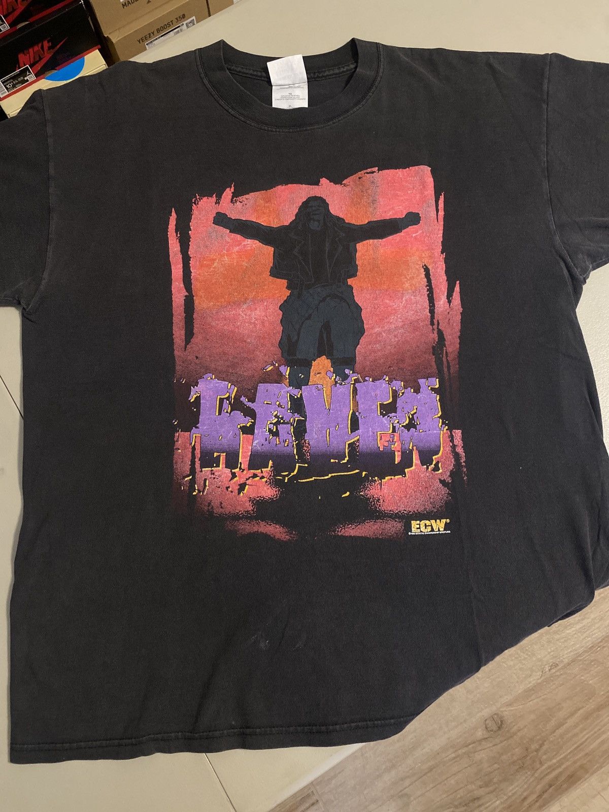 Vintage × Wwe × Wwf Vintage RARE ECW Wrestling Raven Tee WWE WWF | Grailed