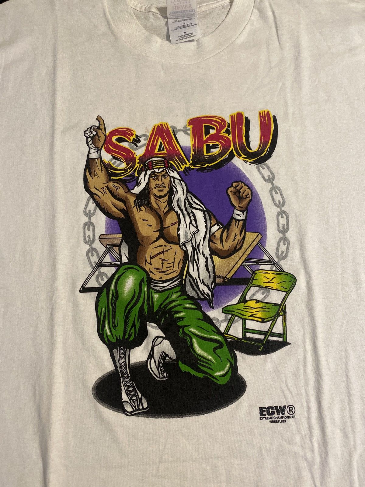Vintage × WWE × WWF Vintage RARE ECW Wrestling Sabu Tee WWF WWE | Grailed