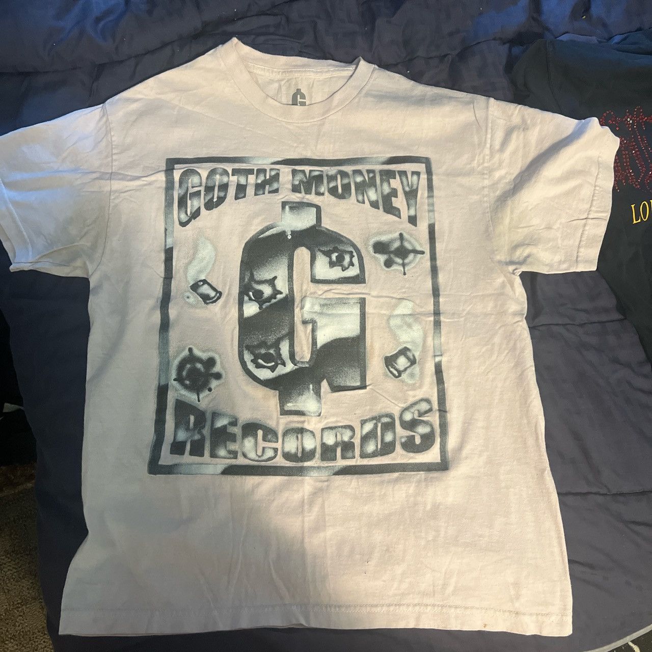 Goth Money Goth Money Bullet Hole Logo Tee | Grailed