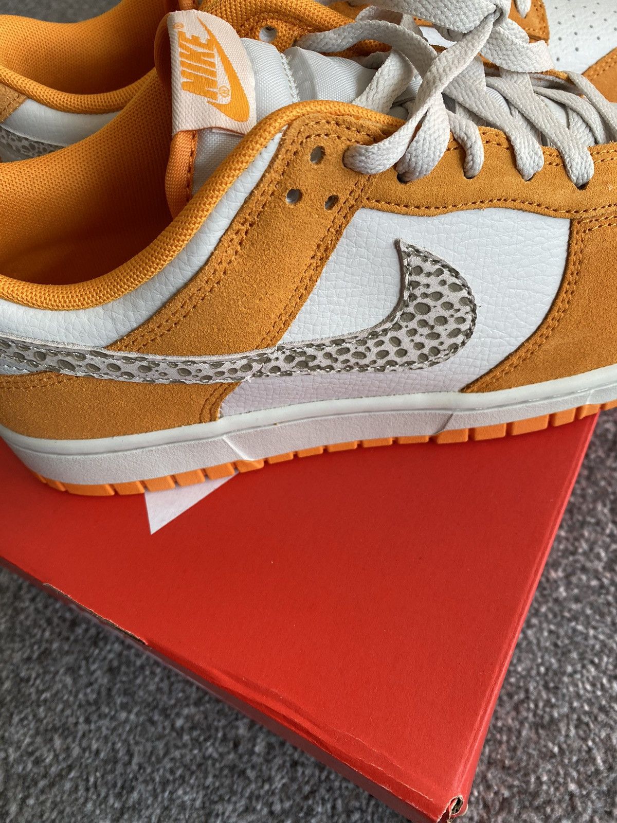Nike Nike dunk low safari swoosh ORANGE Color | Grailed