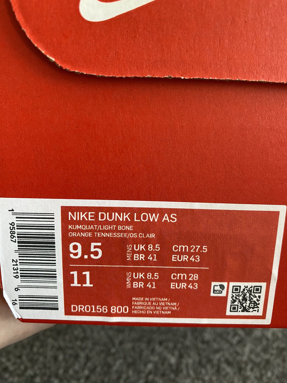 Nike Nike dunk low safari swoosh ORANGE Color | Grailed