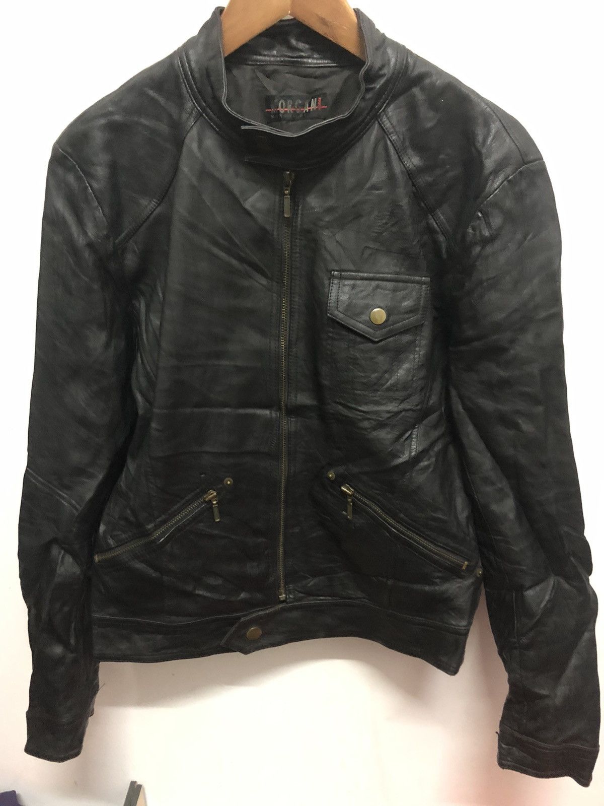 Morgan Homme MORGAN MOTORCYCLE LEATHER JACKET | Grailed