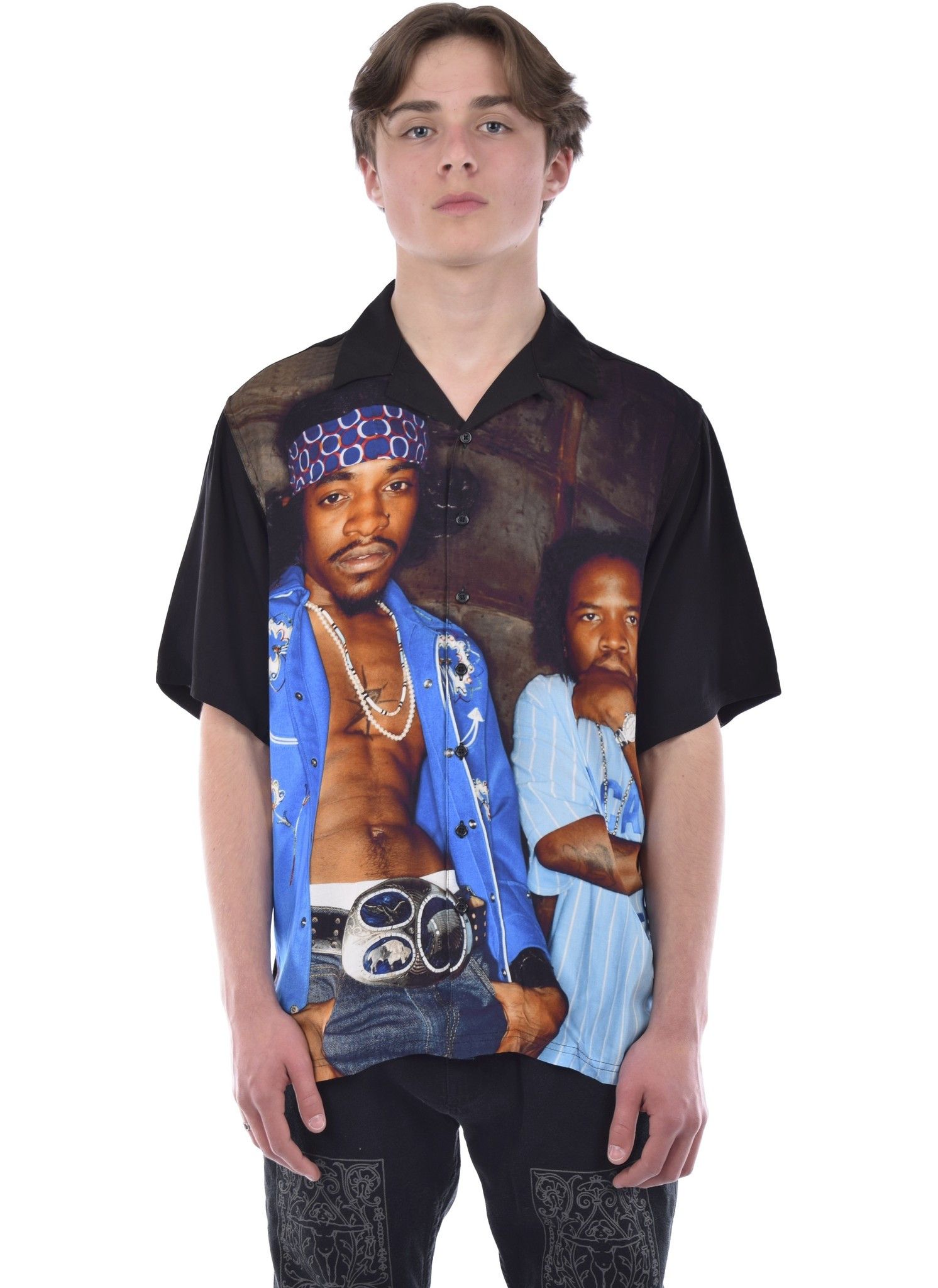 Pleasures Outkast Kryptonite Button Down Shirt Black | Grailed