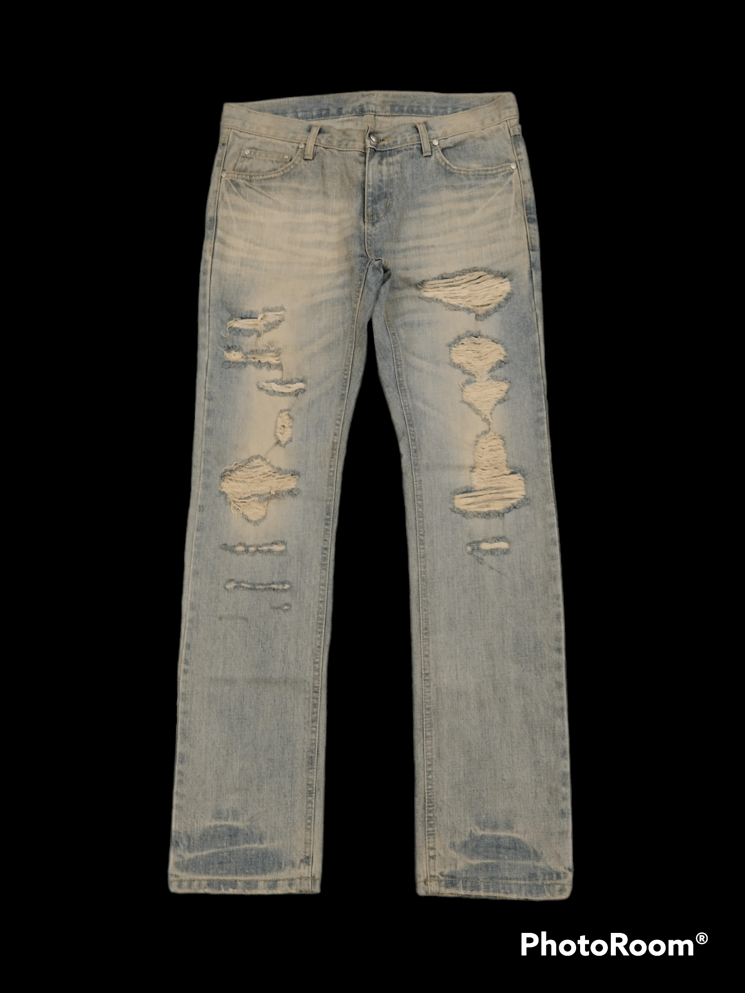 Distressed Denim × Kurt Cobain × Rusty THRASH RUSTY RIPED PLEDGE DENIM ...