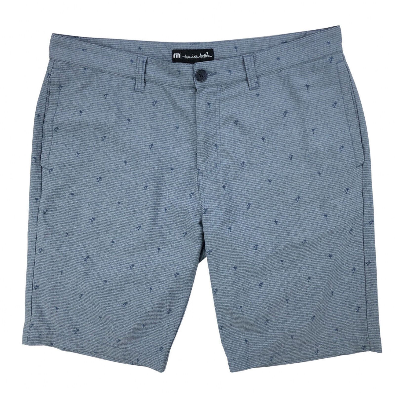 Vintage Travis Mathew Rock The Boat Mens 36 Blue Palm Tree Chino ...